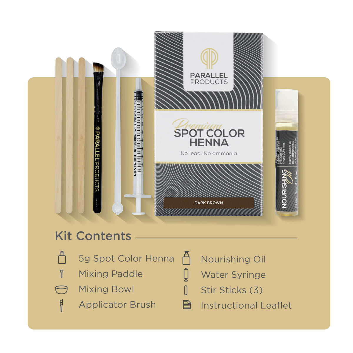 Premium Spot Color Henna - (5 Gram Kit) | Parallel Products